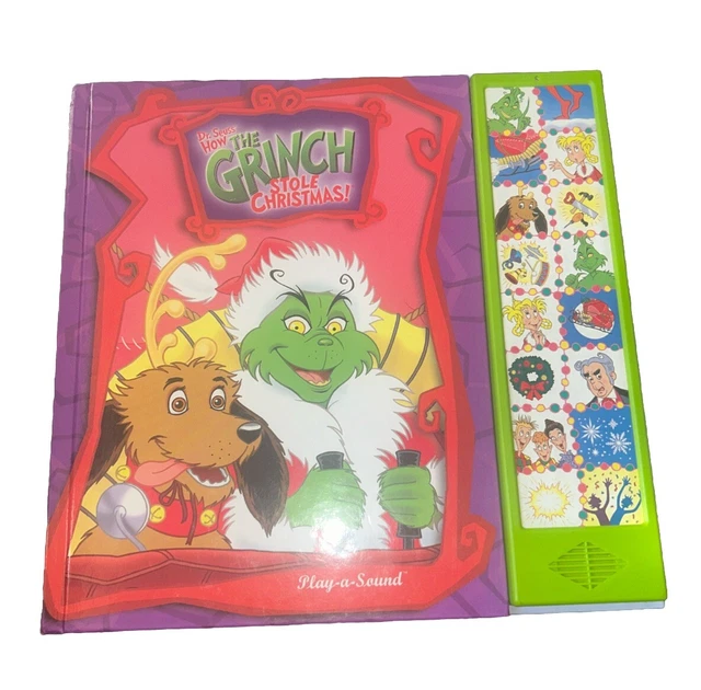 DR. SEUSS’ HOW The Grinch stole Christmas Play-a-Sound Book Vintage Jim ...
