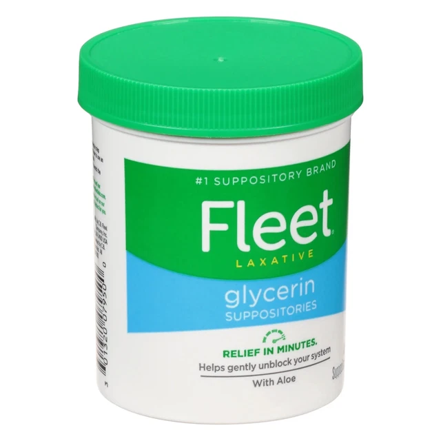 FLEET LAXATIVE GLYCERIN Suppositories for Adult Constipation, 50 Count £16.22 - PicClick UK