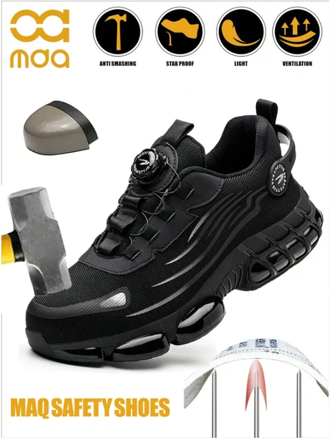 STEEL TOE SAFETY Shoes -Anti-Smash & Puncture-Proof Lightweight Work ...