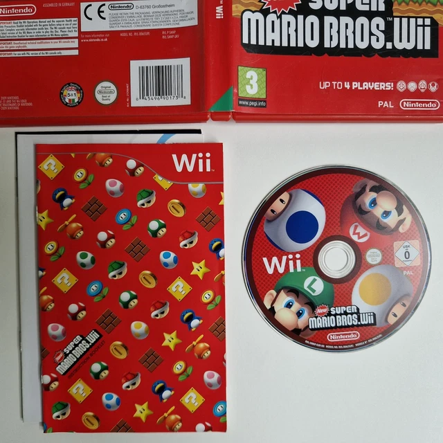 NEW SUPER MARIO Bros. Nintendo Wii PAL TESTED, UK, Pegi 3 £14.99 ...