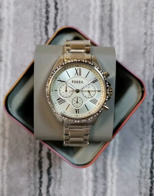 FOSSIL MODERN COURIER Chronograph Gold-Tone Stainless Steel Watch ...