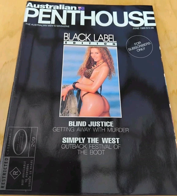 AUSTRALIAN PENTHOUSE BLACK Label June 1999 Adult Magazine - Free Shipping $20.95 - PicClick AU