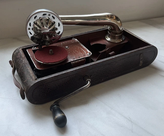 USSR MINI GRAMOPHONE PHONOGRAPH Record Player small 1940 $598.39 ...