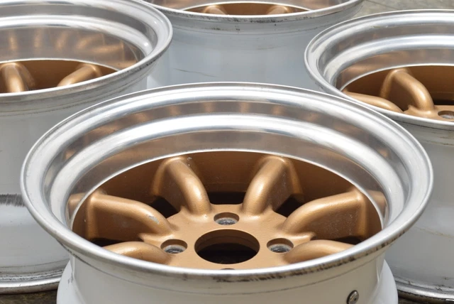 JDM WHEELS RS WATANABE 15x8.5J/9.5J 4x114.3 -2/-17 Super deep rim ...