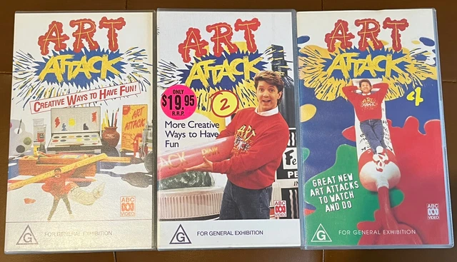 ART ATTACK VOLUMES 1, 2 & 4 VHS PAL Video Tapes ABC Kids Rare 1990s £48 ...