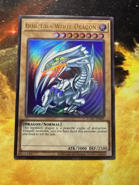 BLUE-EYES WHITE DRAGON (Version 1) LCKC-EN001 Legendary Unlimited ...