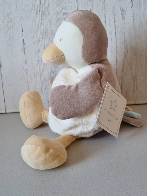 MAMAS & PAPAS Small Poppy Penguin Soft Toy Comforter Approx 14" New ...