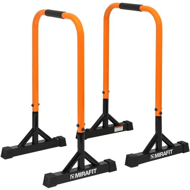 MIRAFIT DIP BARS Pull/Push Up Gymnastics/Calisthenics Tall Parallettes ...
