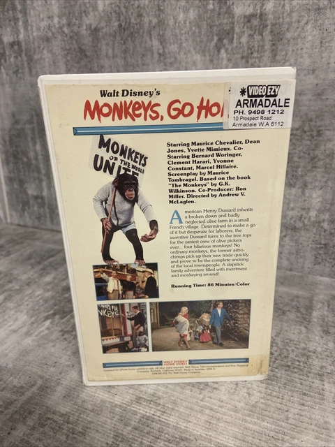 WALT DISNEY MONKEYS Go Home VHS Movie Video Cassette Tape £3.10 ...