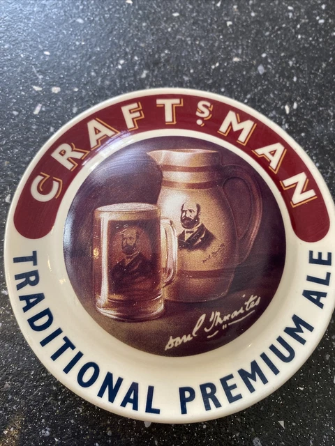 VINTAGE THWAITES CRAFTSMAN Ale Ceramic BEER PUMP CLIP, Font Badge ...