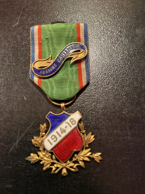 RARE ANCIEN INSIGNE MILITAIRE WW1 1914-1918 French Antique EUR 20,00 ...