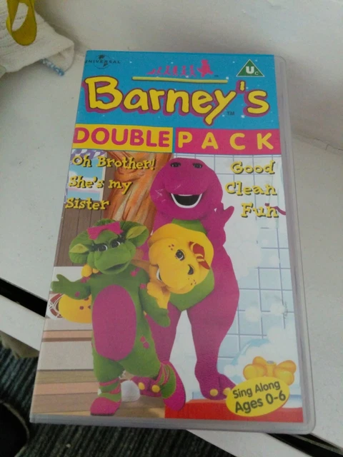 BARNEY - GOOD Clean Fun, Oh Brother - children's kids - VHS VIDEO TAPE ...