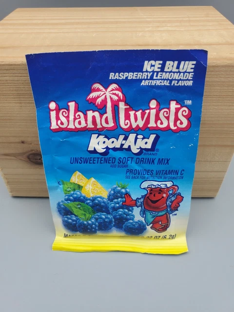 KOOL-AID ISLAND TWISTS Ice Blue Raspberry Lemonade - Vintage ...