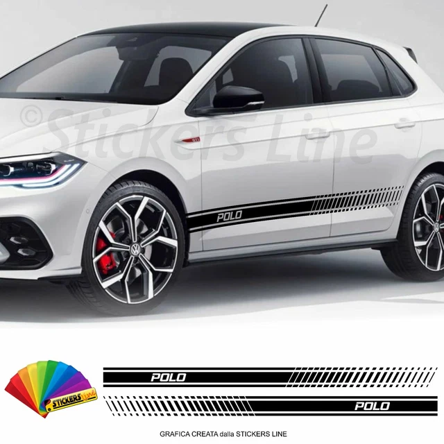 VOLKSWAGEN VW POLO GTI GT R line TDI (M1) side adhesive strips adhesive ...