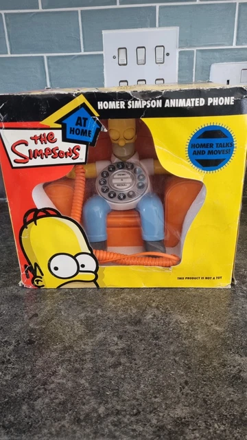 THE SIMPSONS “AT Home” Homer Simpson Animated Phone Rare 2004 Not Been ...