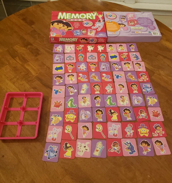 MEMORY GAME DORA the Explorer Edition Nick Jr. Hasbro Milton Bradley ...