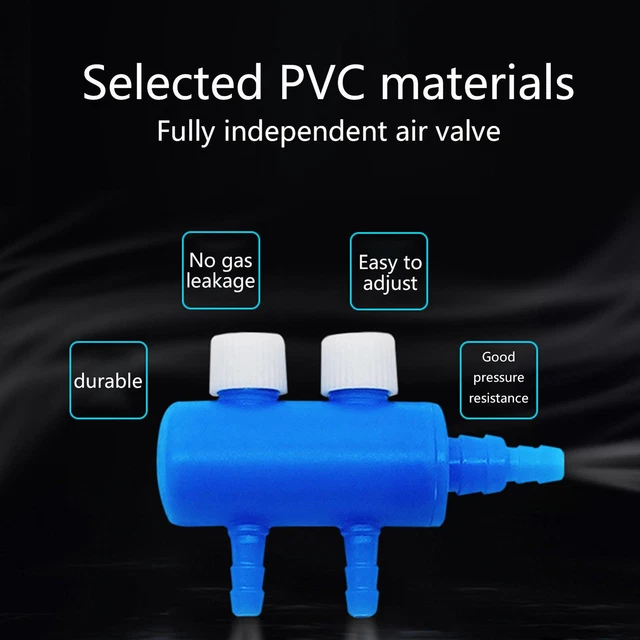 FISH TANK AIR Pump Splitter Valve Aquarium Flow Control Lever Valve ...