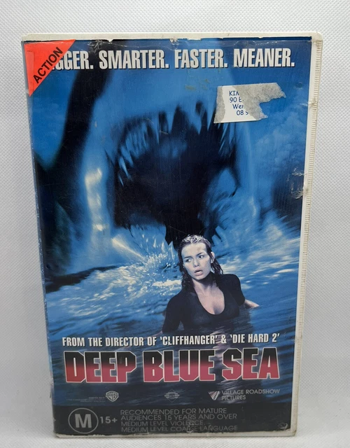 DEEP BLUE SEA VHS 1999 Action Sharks Samuel L Jackson Ex-Rental Big Box ...
