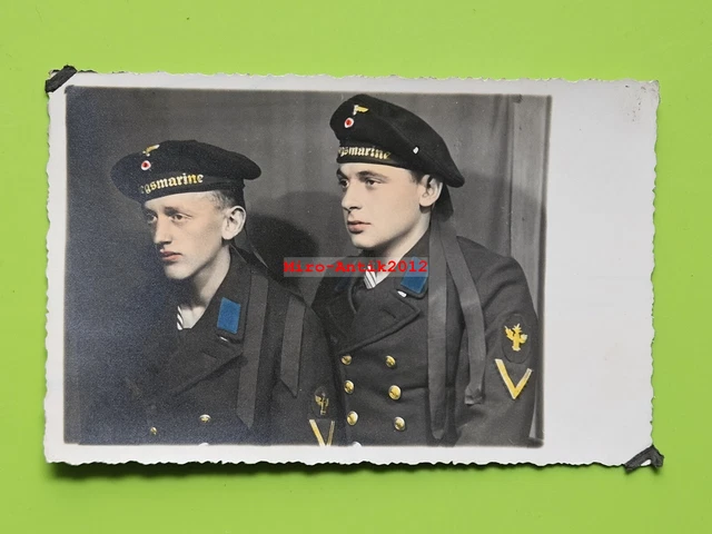 FOTO, WK2, MATROSE der Kriegsmarine im Portrait, Pillau, coloriert (N ...