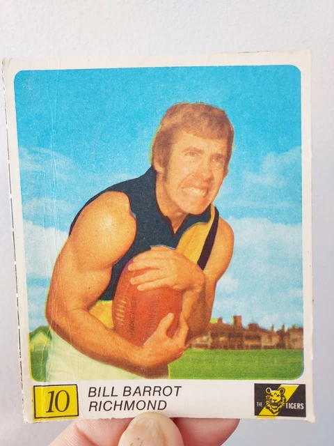 KELLOGGS 1970 VFL Footy Stars card #10 Bill Barrot RICHMOND GC $39.99 ...