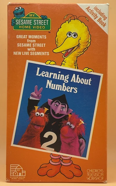 SESAME STREET - Learning About Numbers VHS 1986 Sideload w/ Activity ...