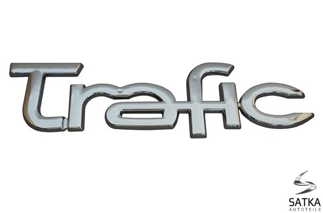 TRAFIC SCHRIFTZUG FÜR Renault Trafic Typenschild Emblem Logo CHROM ...