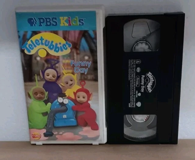 TELETUBBIES FUNNY DAY VHS Video Tape Vol 5 PBS Kids VTG Hard Clamshell ...