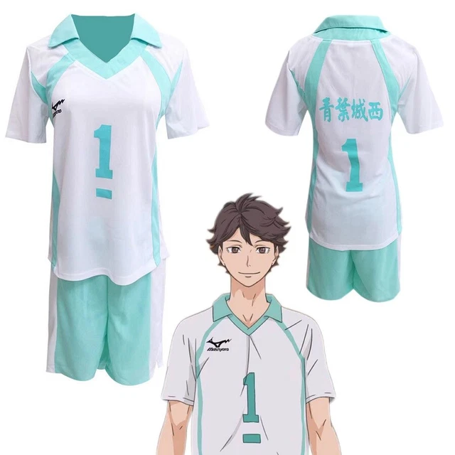 HAIKYUU! OIKAWA TOORU Cosplay Aoba Johsai High School Uniform T-shirt ...