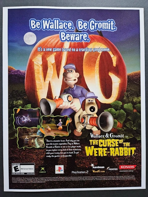 WALLACE & GROMIT The Curse of the Were-Rabbit Xbox PS2 Promo Ad Print ...