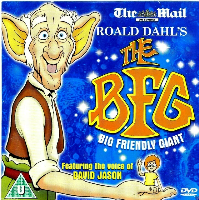 ROALD DAHL = The Bfg = Like New Promo Cert U Runtime 1 1/2 Hours ...