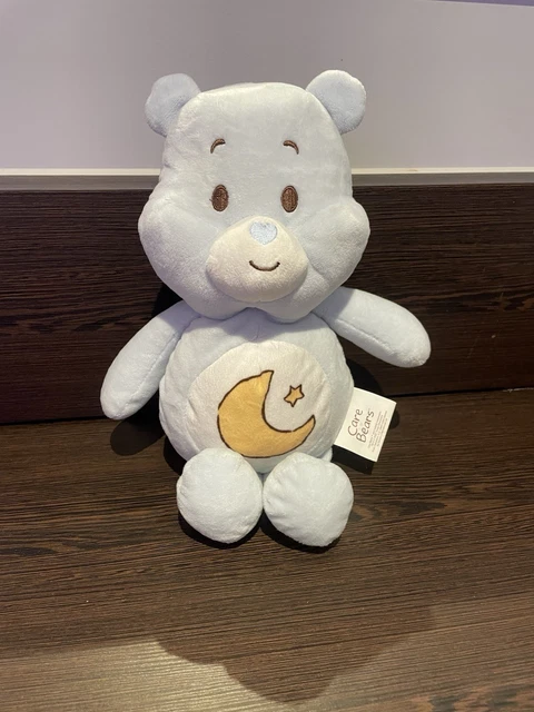 CARE BEARS BABY Bedtime Blue Crinkle Rattle Teddy Soft Plush Toy 8” £8. ...
