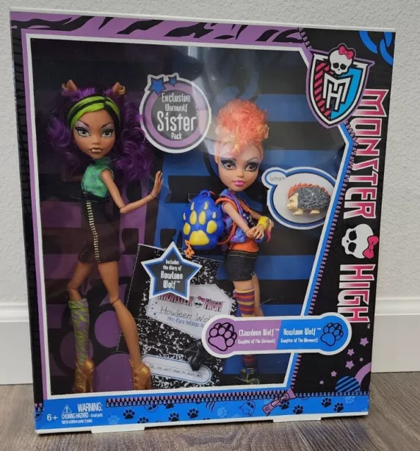 MONSTER HIGH WEREWOLF Sister Pack Clawdeen Wolf/Howleen Wolf Fashion ... MONSTER HIGH WEREWOLF Sister Pack Clawdeen Wolf/Howleen Wolf Fashion ...