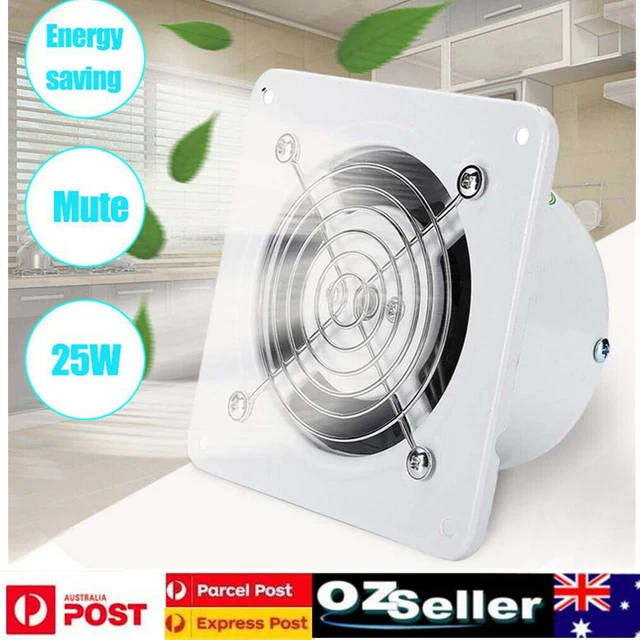 100MM/4& WALL-MOUNTED Exhaust Fan Window Duct Fan Air Ventilator ...