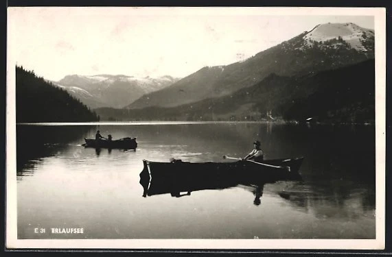 ANSICHTSKARTE ERLAUFSEE, SEE mit Ruderbooten 1954 EUR 5,00 - PicClick FR