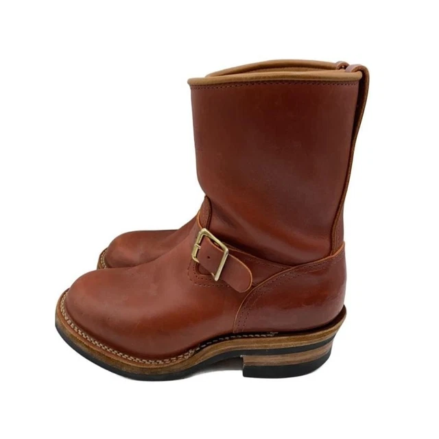 WESCO ENGINEER BOOTS Leather Red US 6.5 Heel 5cm Height 29cm £643.69 ...