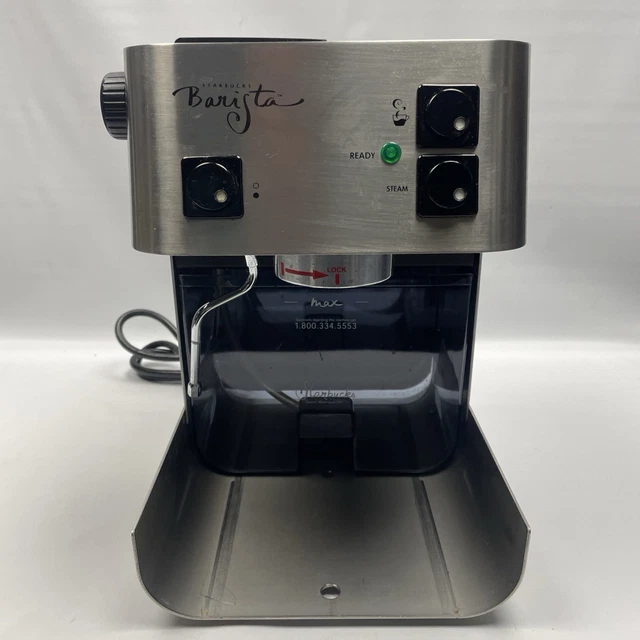STARBUCKS BARISTA ESPRESSO Machine SIN006 Silver Powers On Missing ...