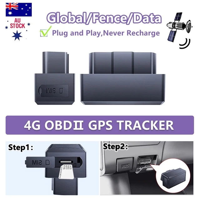 4G OBD2 GPS Tracker Real Time Vehicle Tracking Device OBD II Car Truck ...