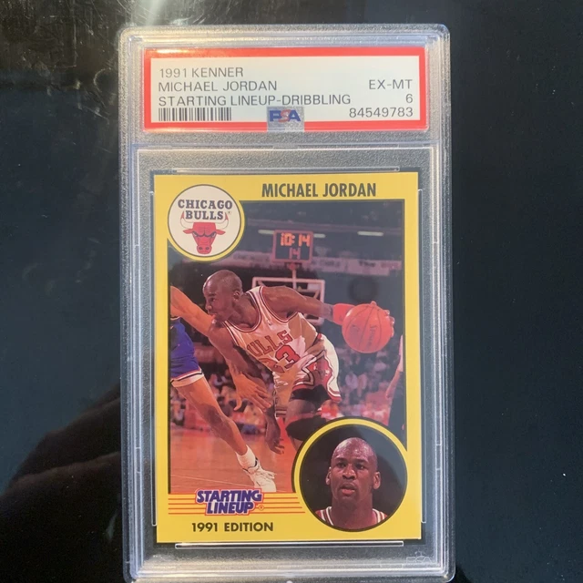 1991 KENNER STARTING Lineup NBA Michael Jordan Dribbling PSA 6 EUR 55 ...