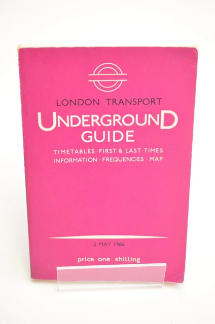LONDON TRANSPORT UNDERGROUND Guide Timetable Frequencies Garbutt Map 2 ...