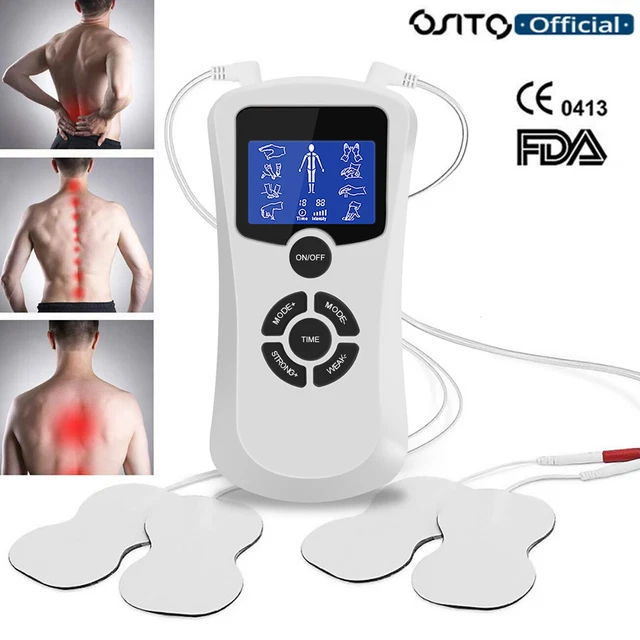 DUAL CHANNEL DIGITAL TENS Machine EMS Electric Muscle Stimulator for ...