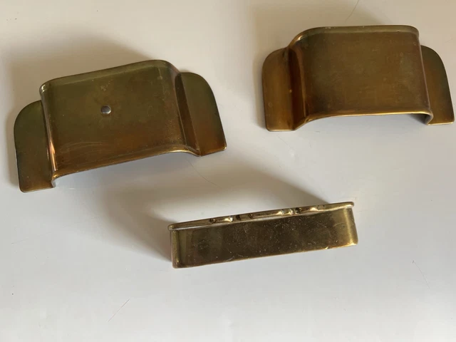 BRASS FIRE FENDER Plus 2 Bras Fire Guards For A Dolls House £12.94 ...