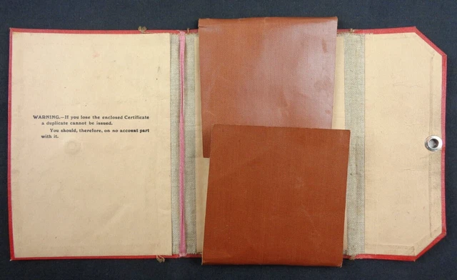 ORIGINAL WW1 BRITISH "ARMY ORDNANCE CORPS" Document Wallet (GREAT ...