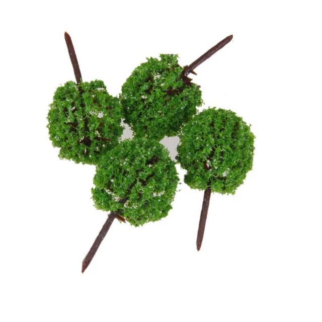 LUSH TOPIARY TREES for Model Train Wargame Diorama OO HO Layout Scenery ...