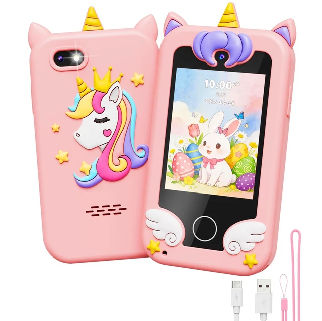 KIDS SMART PHONE Toys for Girls Ages 37 with Dual Camera Phone Toys ...