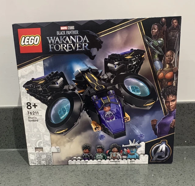 LEGO 76211 BLACK Panther Wakanda Forever. Shuri's Sunbird. NISB Sealed ...