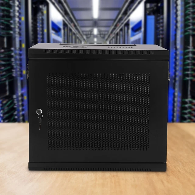 9U SERVER NETWORK Cabinet Data Center Enclosure Locking 19 Inch Wall ...