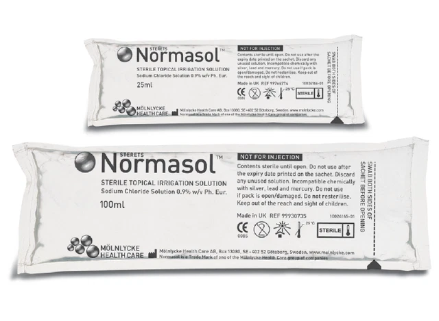 STERETS NORMASOL SALINE Solution Sachets 25ml - Pack of 10 £6.25 ...