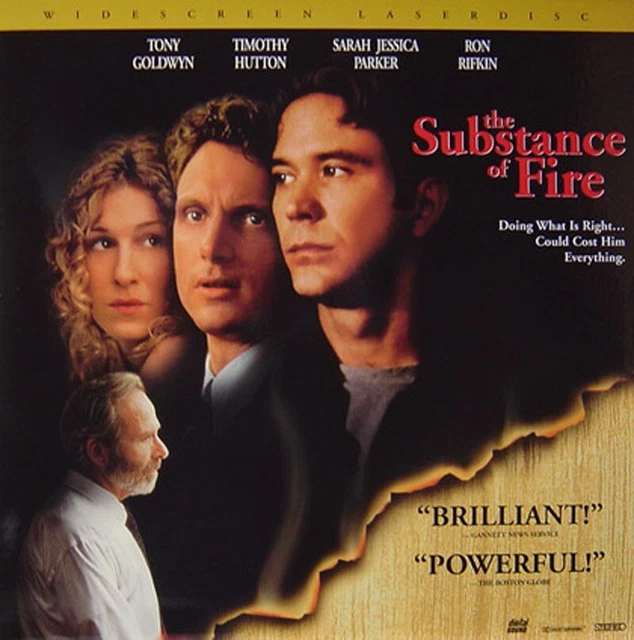 SUBSTANCE OF FIRE (THE) WS CC NTSC LASERDISC Tony Goldwyn, Benjamin ...