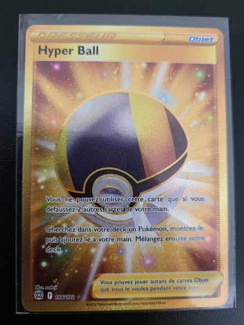 CARTE SECRÈTE POKÉMON Hyper Ball 186/172 Stars Étincelantes Français ...
