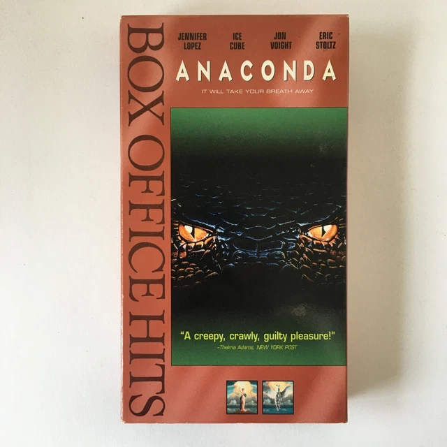 ANACONDA VHS 1997 Columbia Screener Screening Jennifer Lopez Ice Cube ...